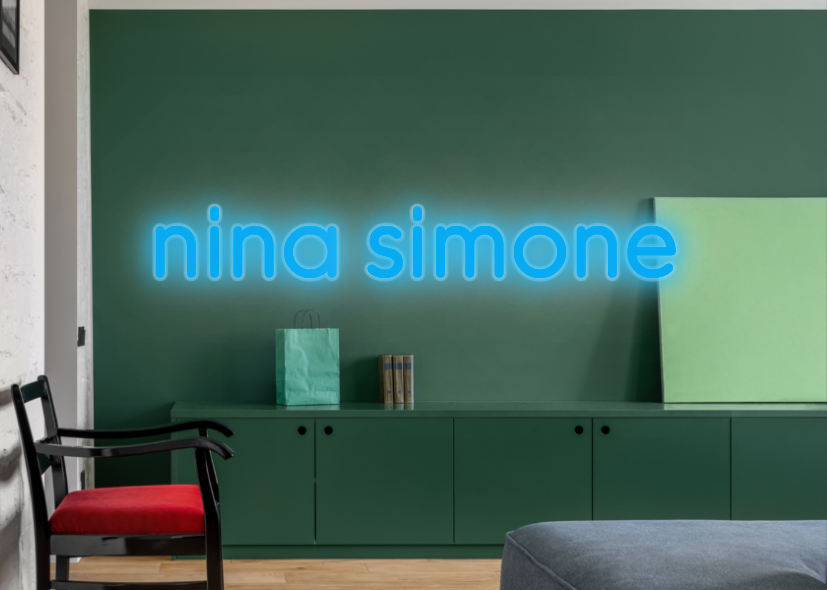 CUSTOM SIGN: nina simone - Electric-Confetti USA