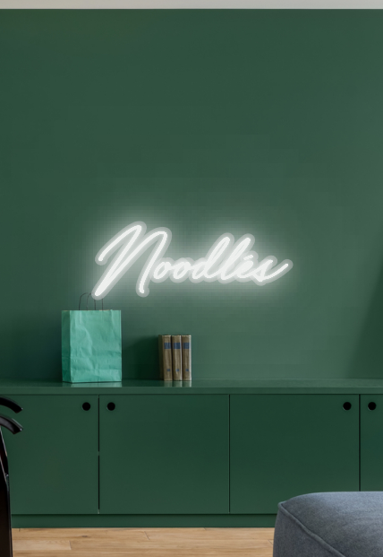 CUSTOM SIGN: Noodlés – Electric-Confetti USA
