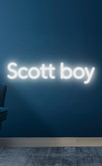 CUSTOM SIGN: Scott boy - Electric-Confetti USA