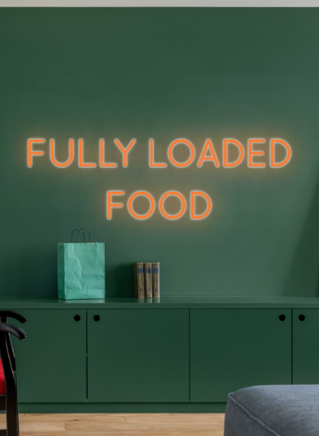 CUSTOM SIGN: FULLY LOADED FOOD - Electric-Confetti USA
