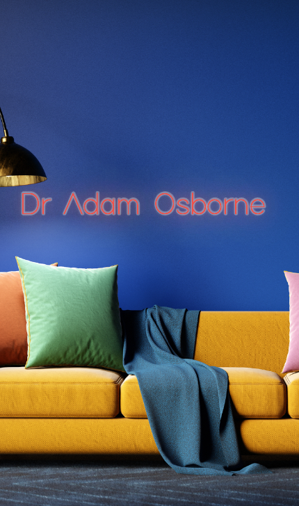 CUSTOM SIGN: Dr Adam Osborne - Electric-Confetti USA